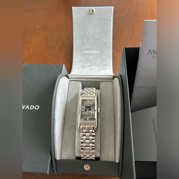 Movado | Accessories | Classic Mens 881 Movado Suisse Rectangle ...